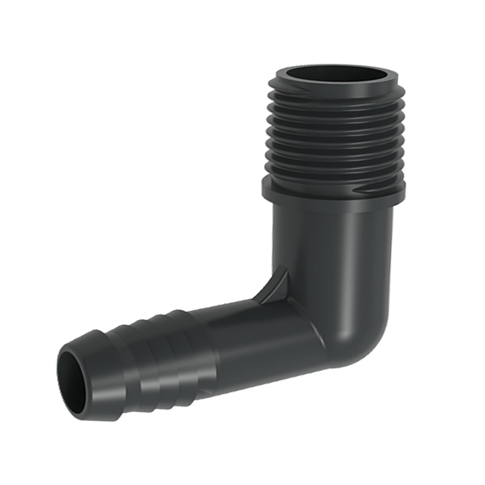 Codo funny Pipe 3/4 pulg. MNPT x 1/2 pulg. Insercion – BASCOMEX